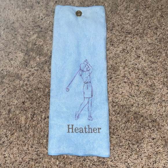 Accessories | Light Blue Heather Golf Towel | Poshmark